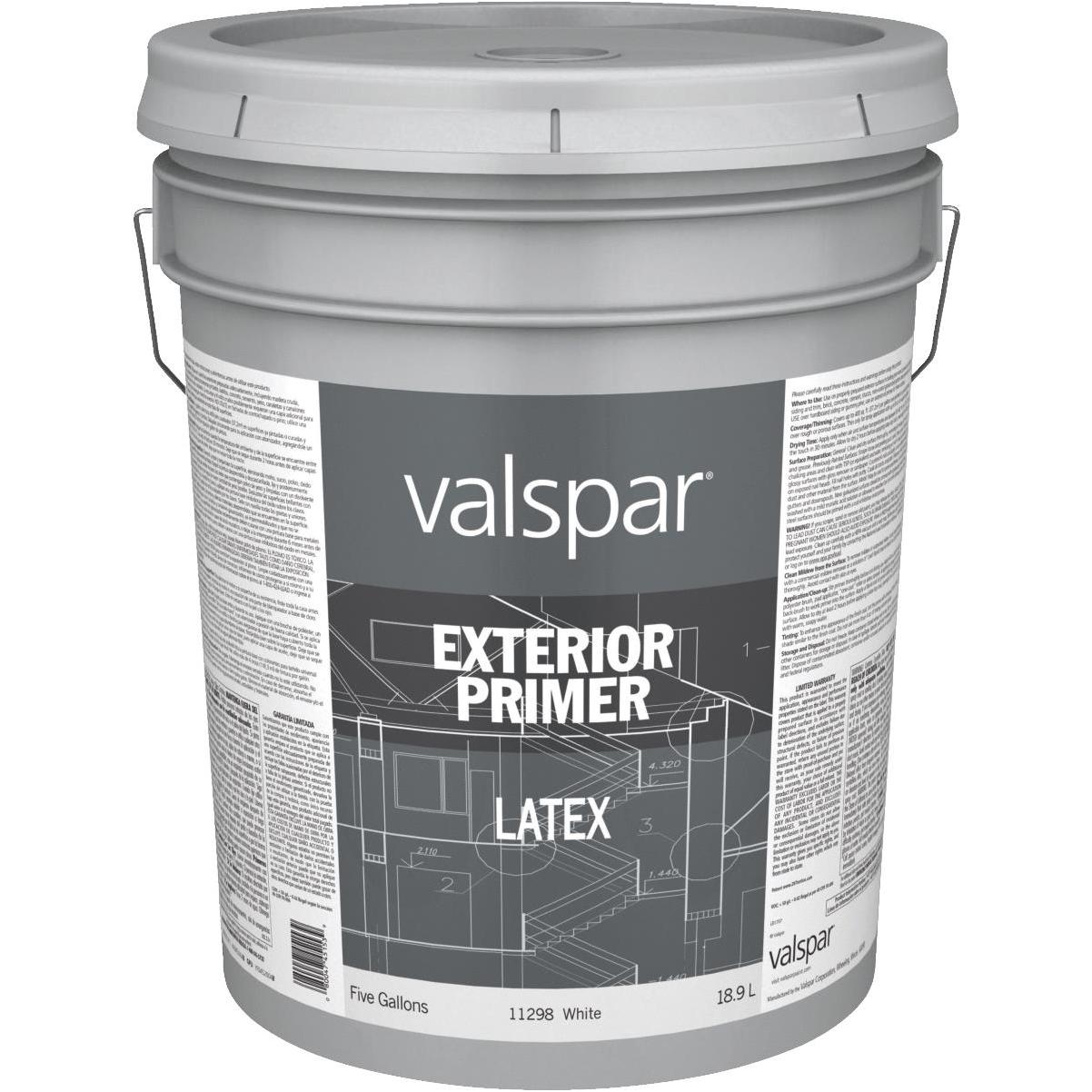 Valspar Pro-Hide White Exterior Primer, 5 Gal. | Elitsac, Inc.