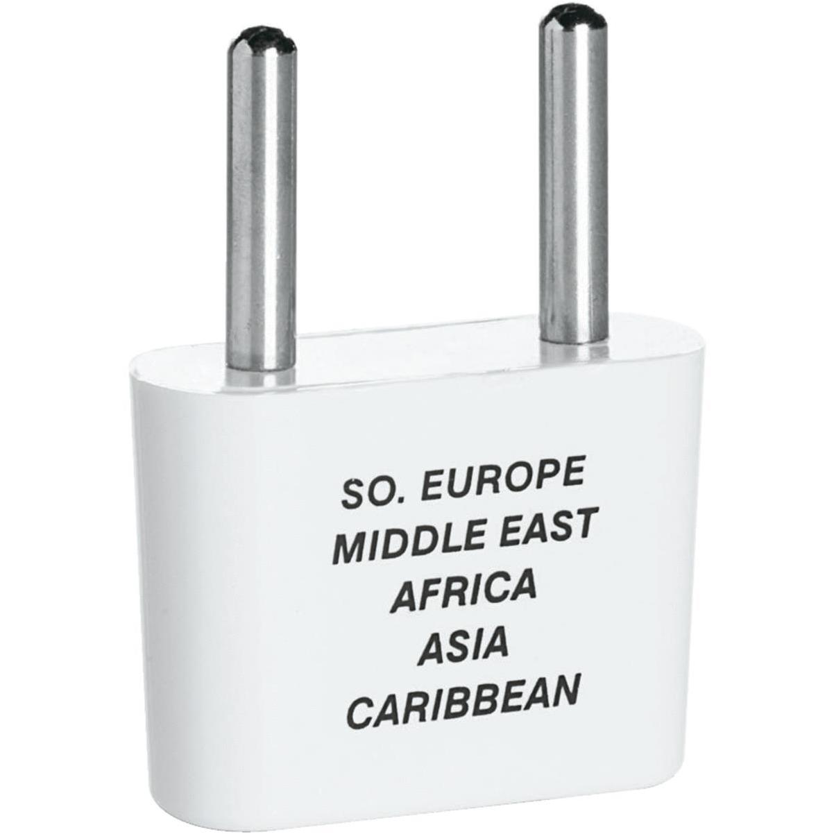 Conair 2-Blade Thin Pin Foreign Adapter Plug, Europe/Africa/Middle East ...