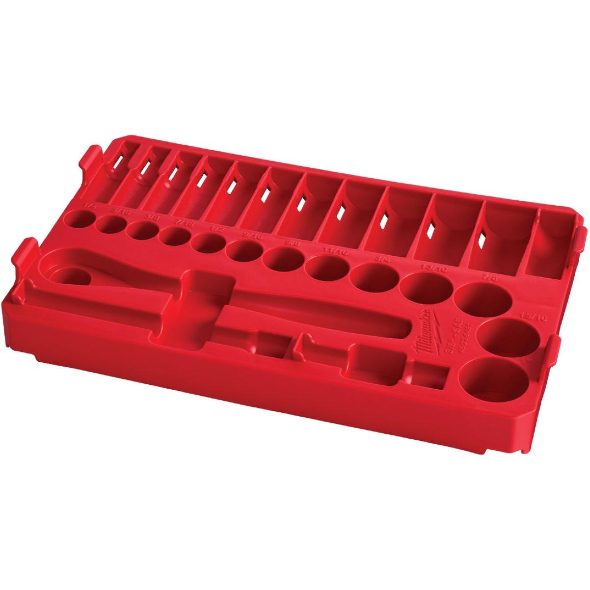 Milwaukee 28-Piece 3/8 In. Drive Standard PACKOUT Tray Ratchet and ...