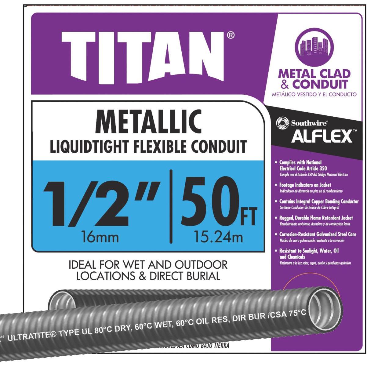 Southwire 1/2 In. x 50 Ft. Flexible Flexible Metal Conduit | Hills Flat ...