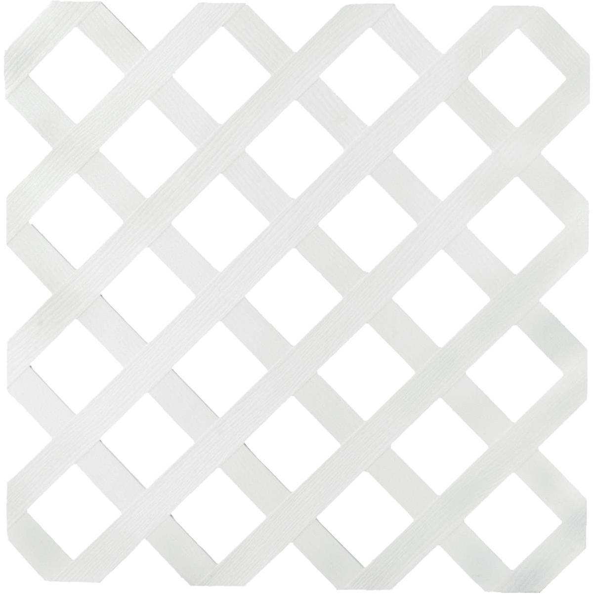 Deckorators 4 Ft. W x 8 Ft. L x 1/8 In. Thick White Vinyl Lattice Panel ...