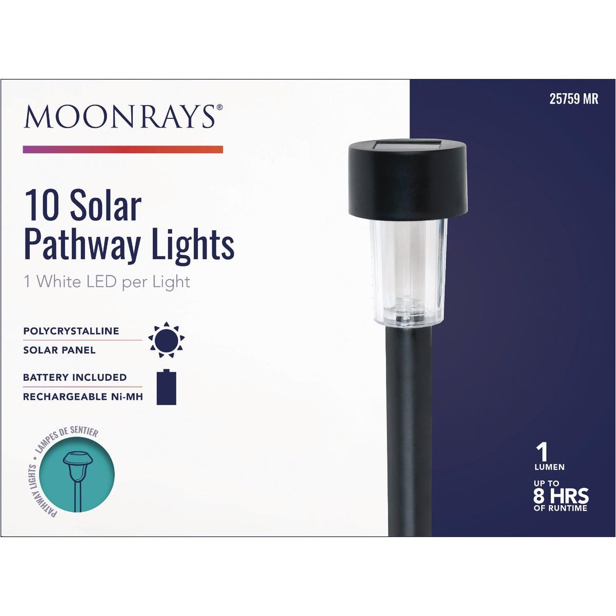 Moonrays Black Plastic Solar Path Light (3-Pack) | Elitsac, Inc.