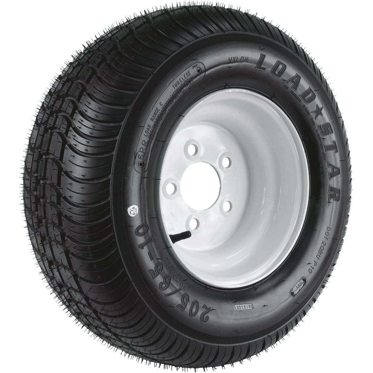 Kenda Loadstar Tire/Wheel Assembly 205/65-10 LRC Bias 5 Hole Assembly ...