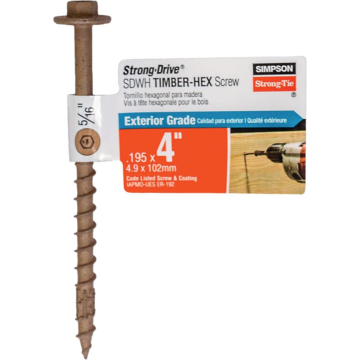 Simpson Strong Tie Simpson Strong-Tie Strong-Drive SDWH Timber-Hex 0. ...