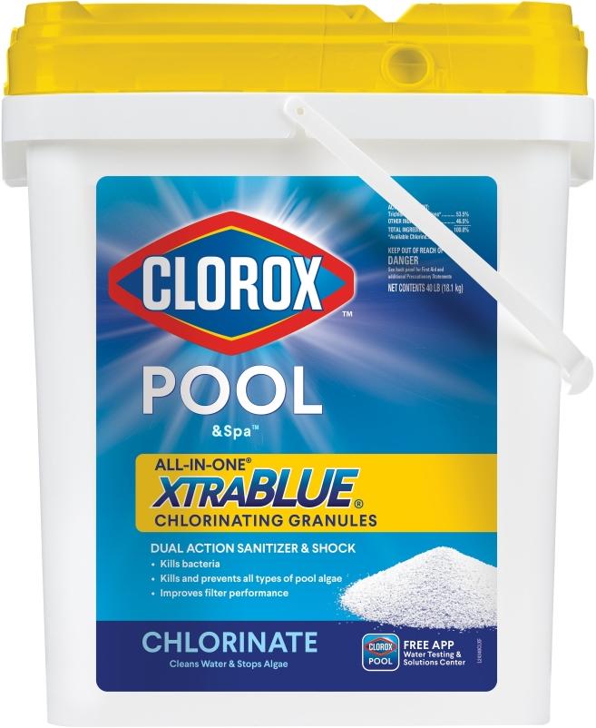 Clorox POOL & Spa All-in-One XtraBlue 24340CLX Chlorinating Granules ...