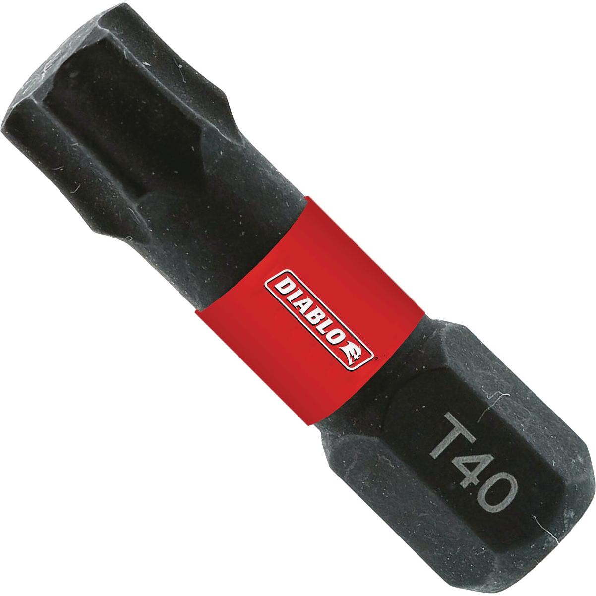 Diablo T40 TORX 1 In. Insert Impact Screwdriver Bit (25-Pack ...