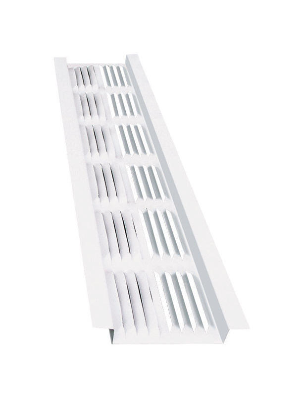 Master Flow 2 in. H X 2-3/4 in. W X 96 in. L Powder-Coated White ...