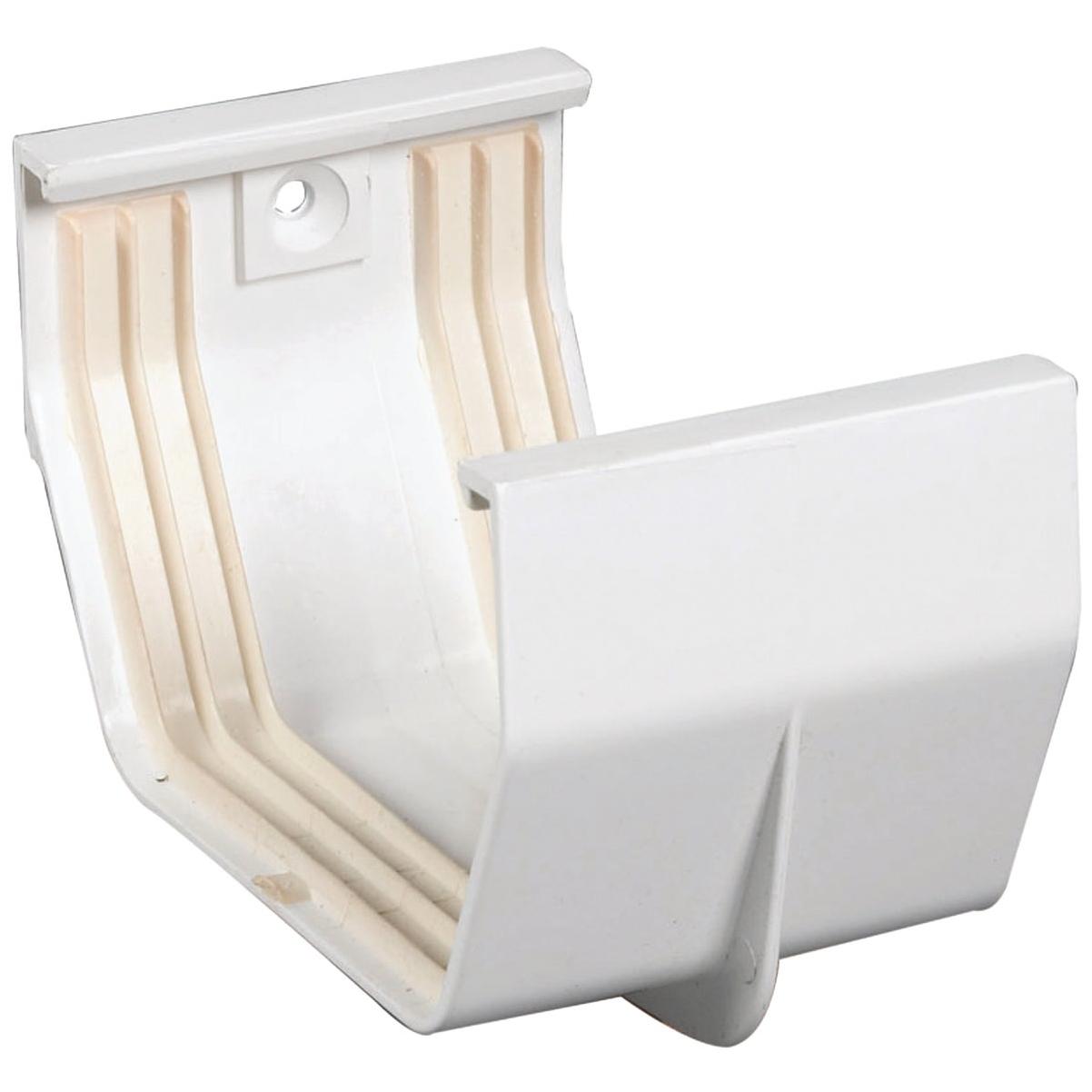 Amerimax 5 In. Contemporary White Vinyl Gutter Slip Joint Connector ...