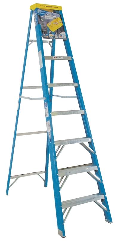 Werner Fiberglass Step Ladder (8 Reach Height) With 250, 48% OFF