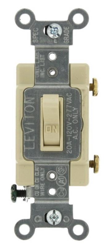 Leviton 20 Amp Commercial Grade 3-Way Toggle Switch, Light, 42% OFF