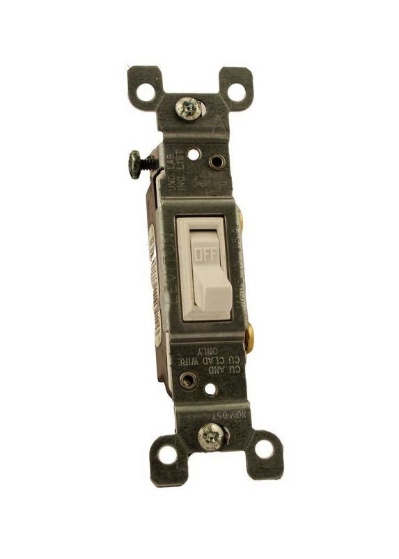 Leviton SWITCH TOG 15A 120V WHTBULK | Paradise Lumber & Hardware