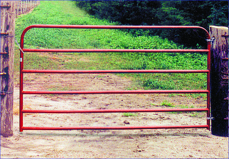 Behlen Country GATE 6 RAIL 20GA 14X50 RED | Paradise Lumber & Hardware