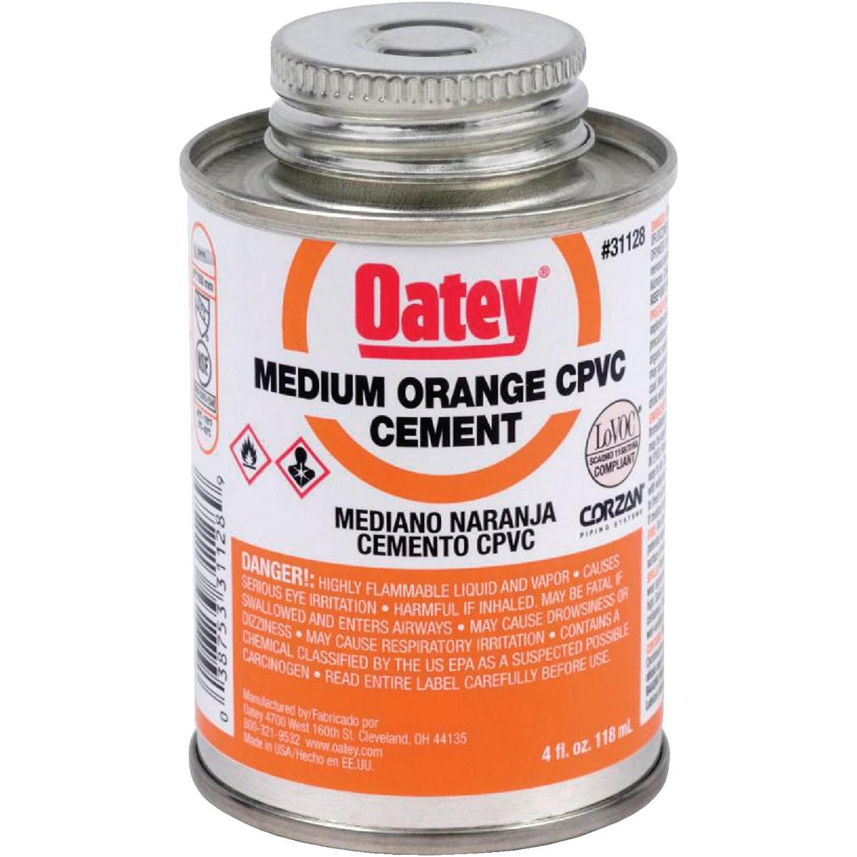 Oatey 4 Oz. Medium Bodied Orange CPVC Cement | Sheraton Mall