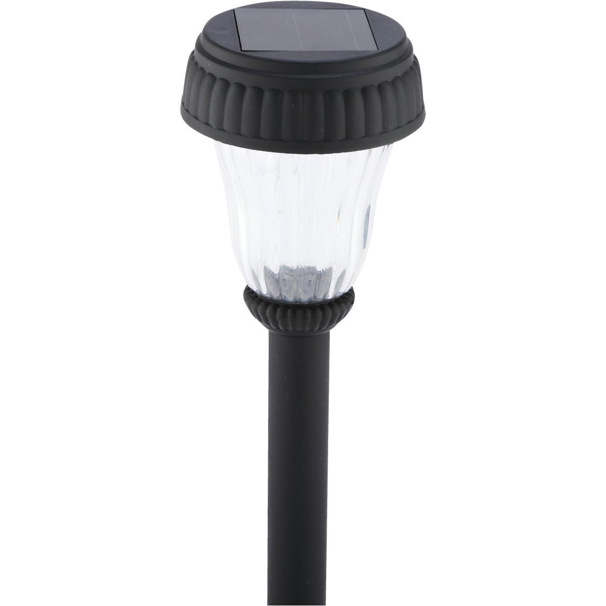 HARDWARE INTER Outdoor Expressions Black 2.10 Lumens Plastic Solar Path ...