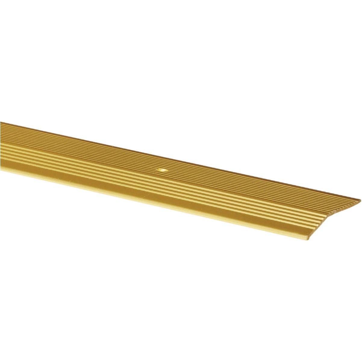 M-D Satin Brass Fluted 2 In. x 6 Ft. Aluminum Carpet Trim Bar, Extra ...