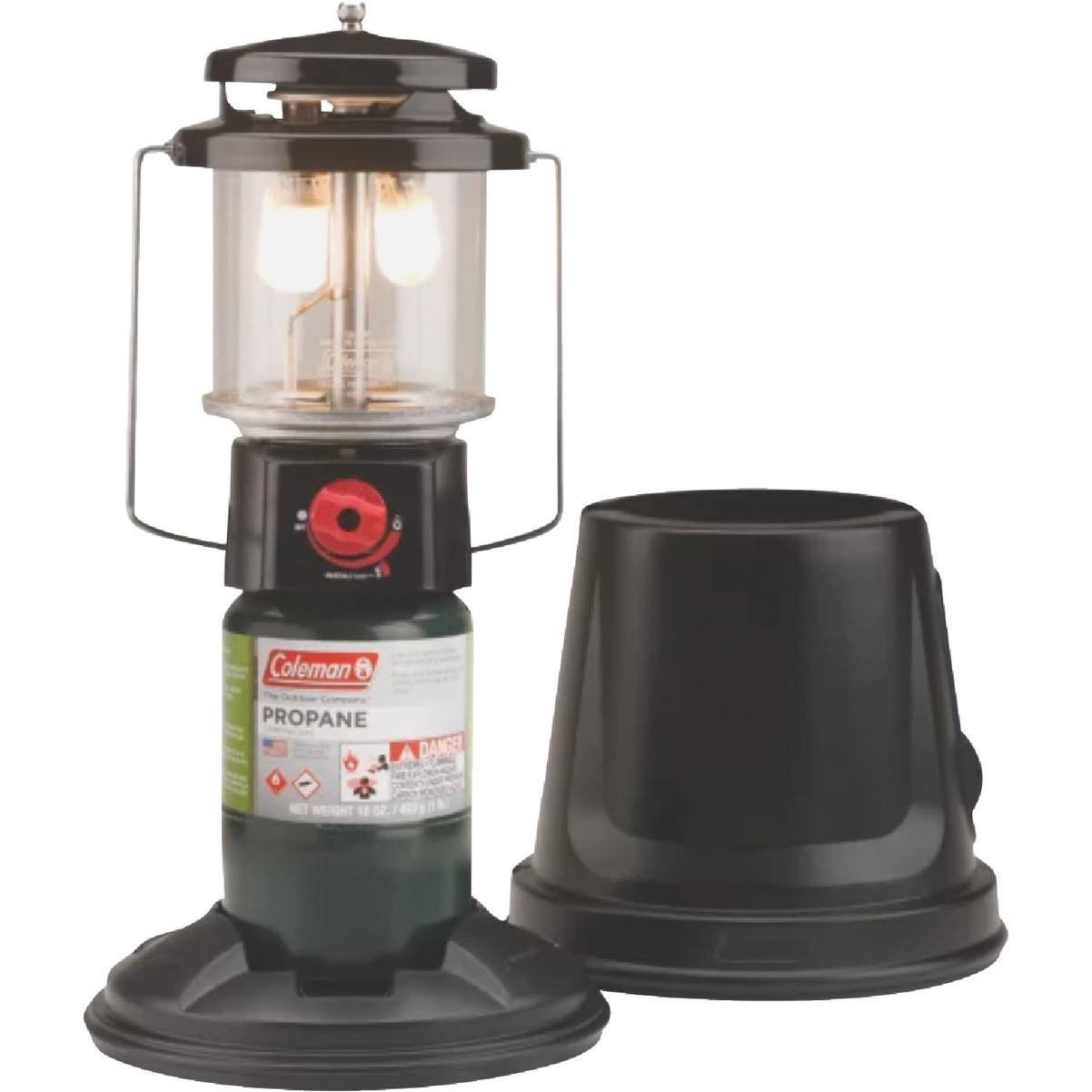 HARDWARE INTER Coleman QuickPack Deluxe+ 12 In. H x 8 In. Dia. Black Propane Lantern with Case ...