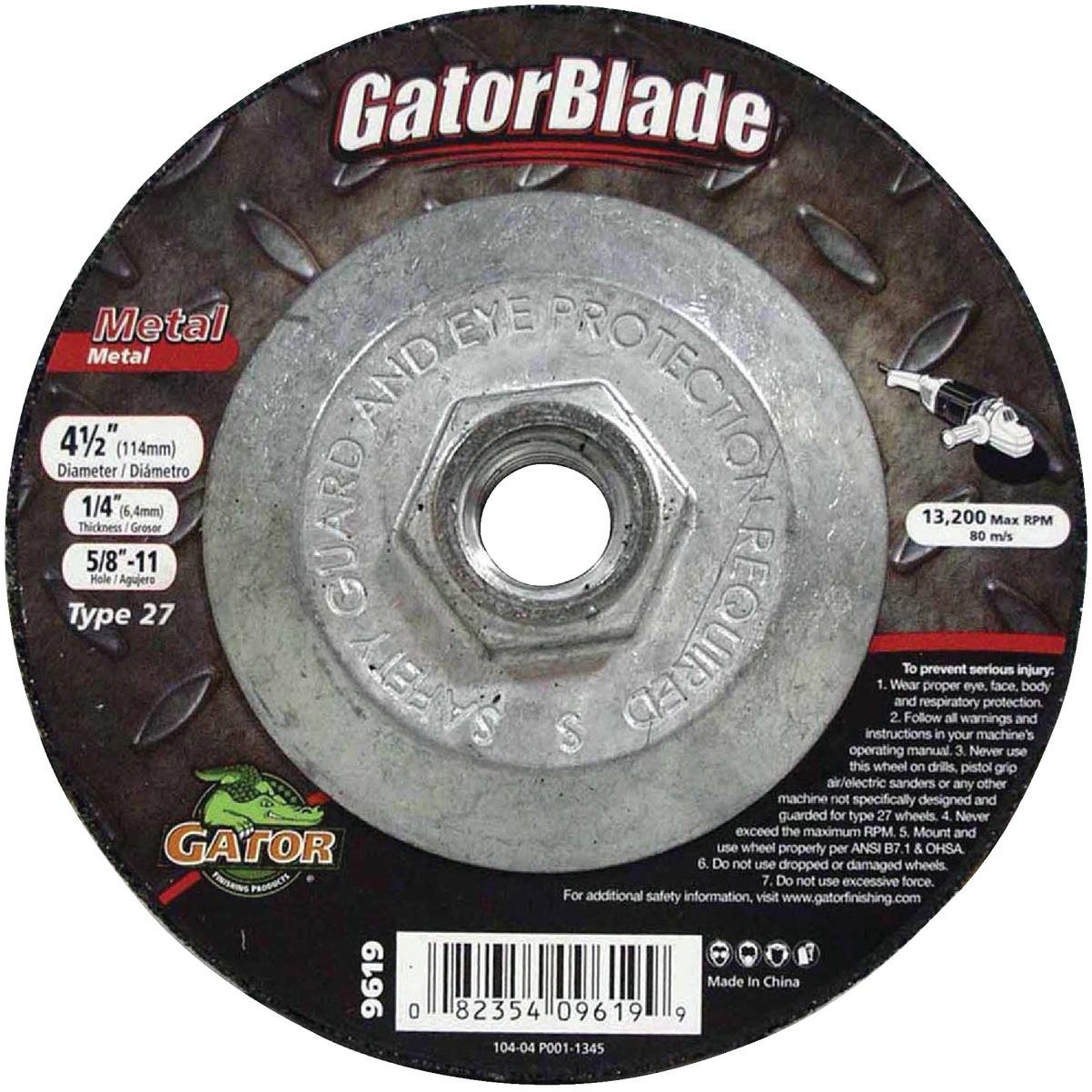 Gator Blade Type 27 4-1/2 In. x 1/4 In. x 5/8 In.-11 Metal Cut-Off ...