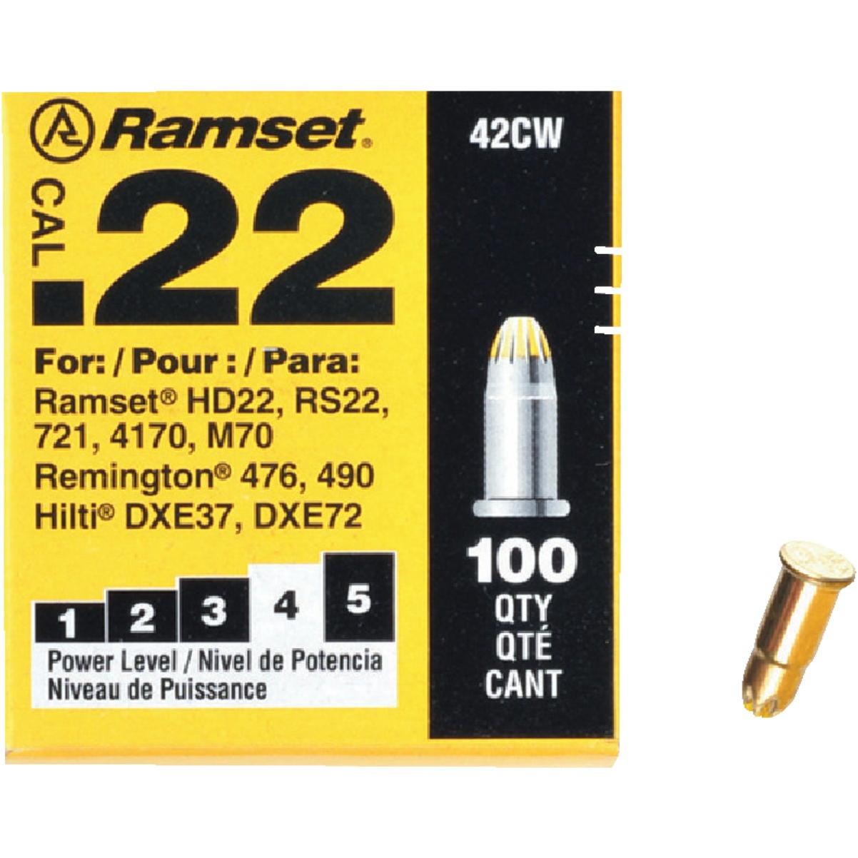 Ramset .22 Caliber Level 4 Yellow Powder Load (100-Pack) | Sheraton Mall