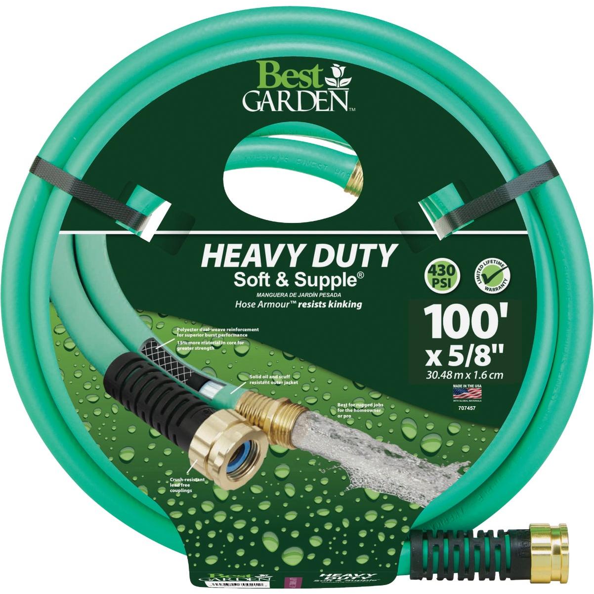 Best Garden 5/8 In. Dia. x 100 Ft. L. Heavy-Duty Soft & Supple Garden ...
