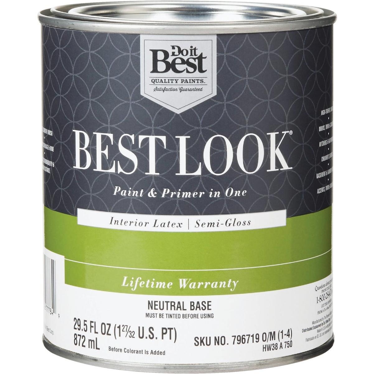 Do it Best Best Look Latex Premium Paint & Primer In One Semi-Gloss ...