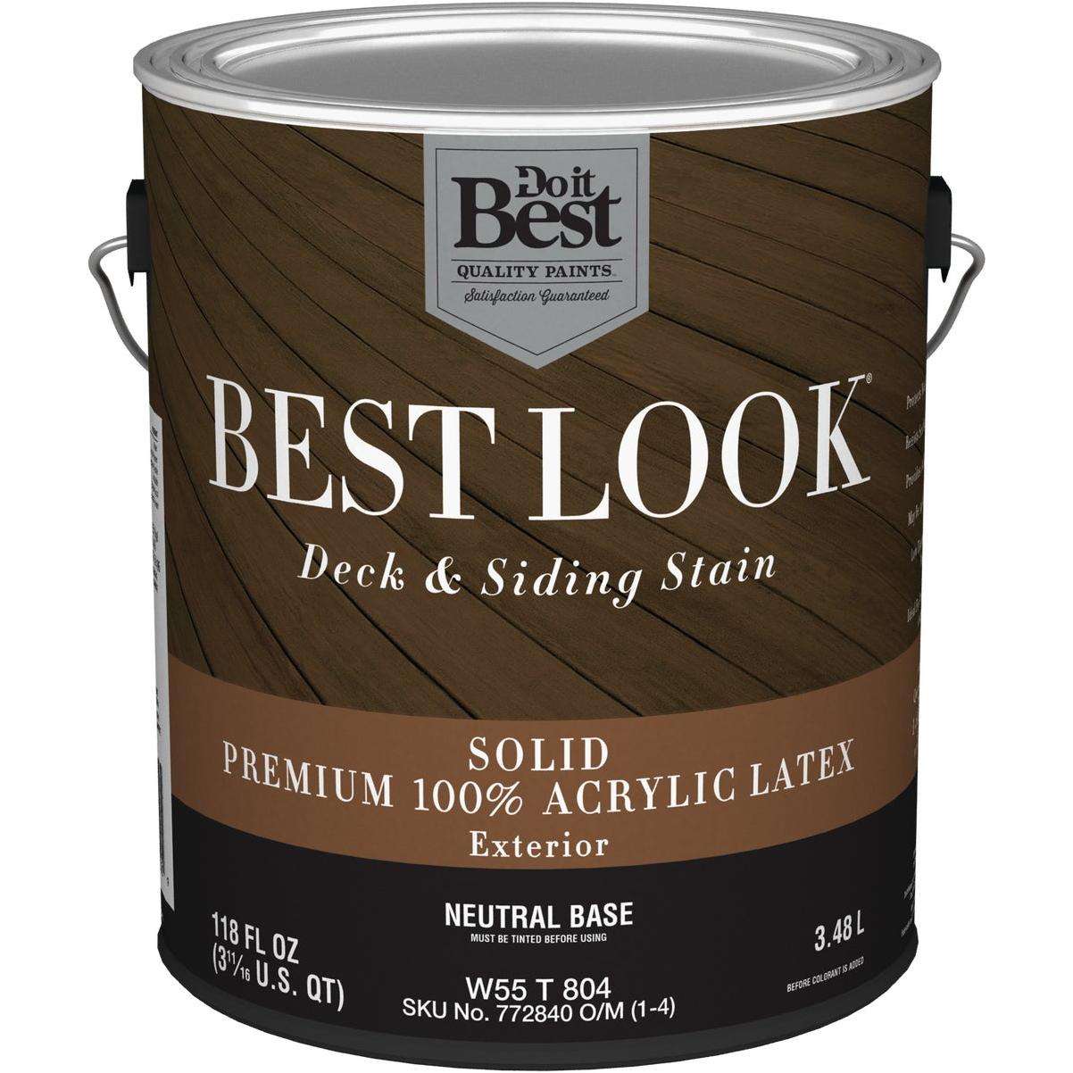 Do it Best Best Look Solid Deck & Siding Exterior Stain, Neutral Base ...