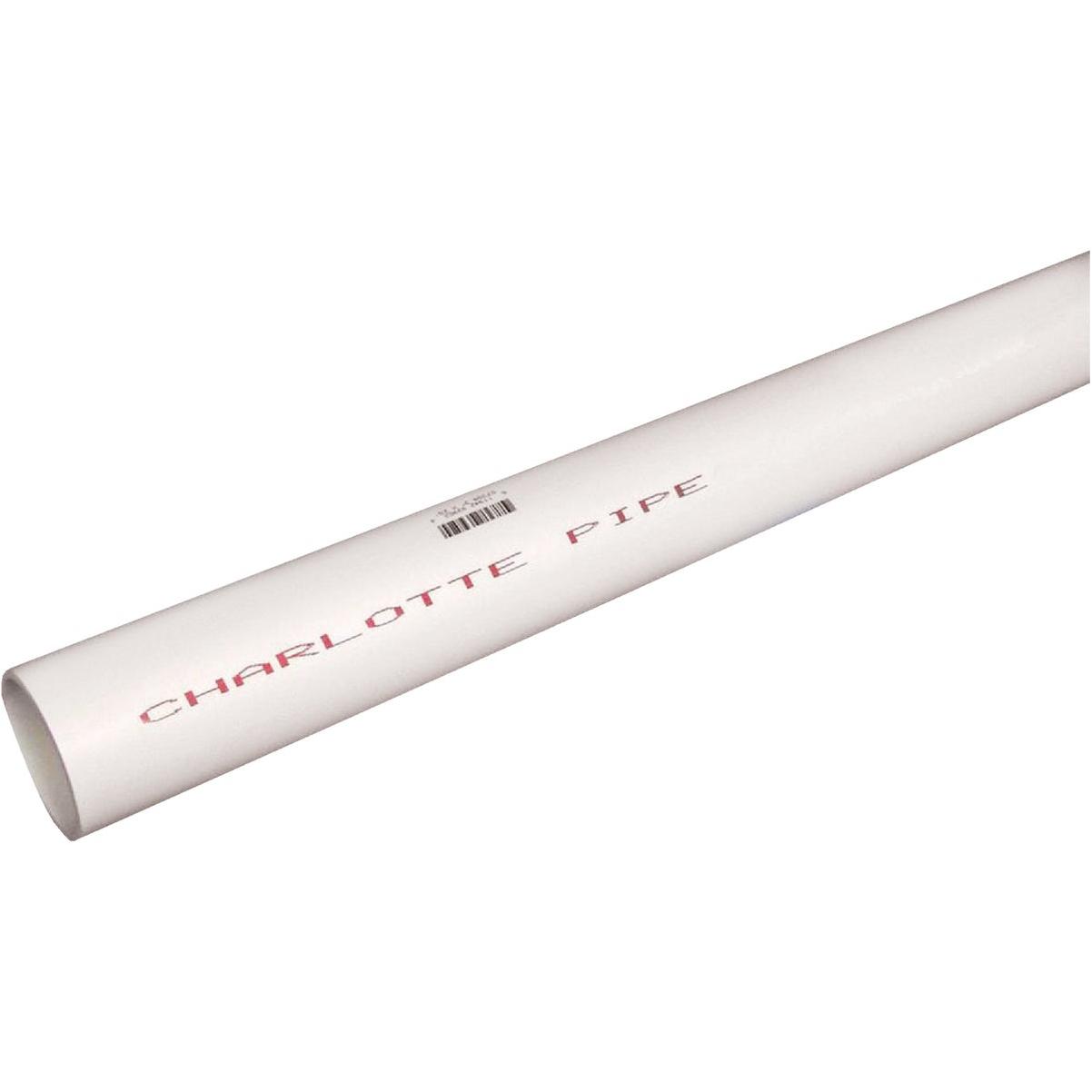 Charlotte Pipe 4 In. x 20 Ft. Cold Water Schedule 40 PVC Pressure Pipe ...