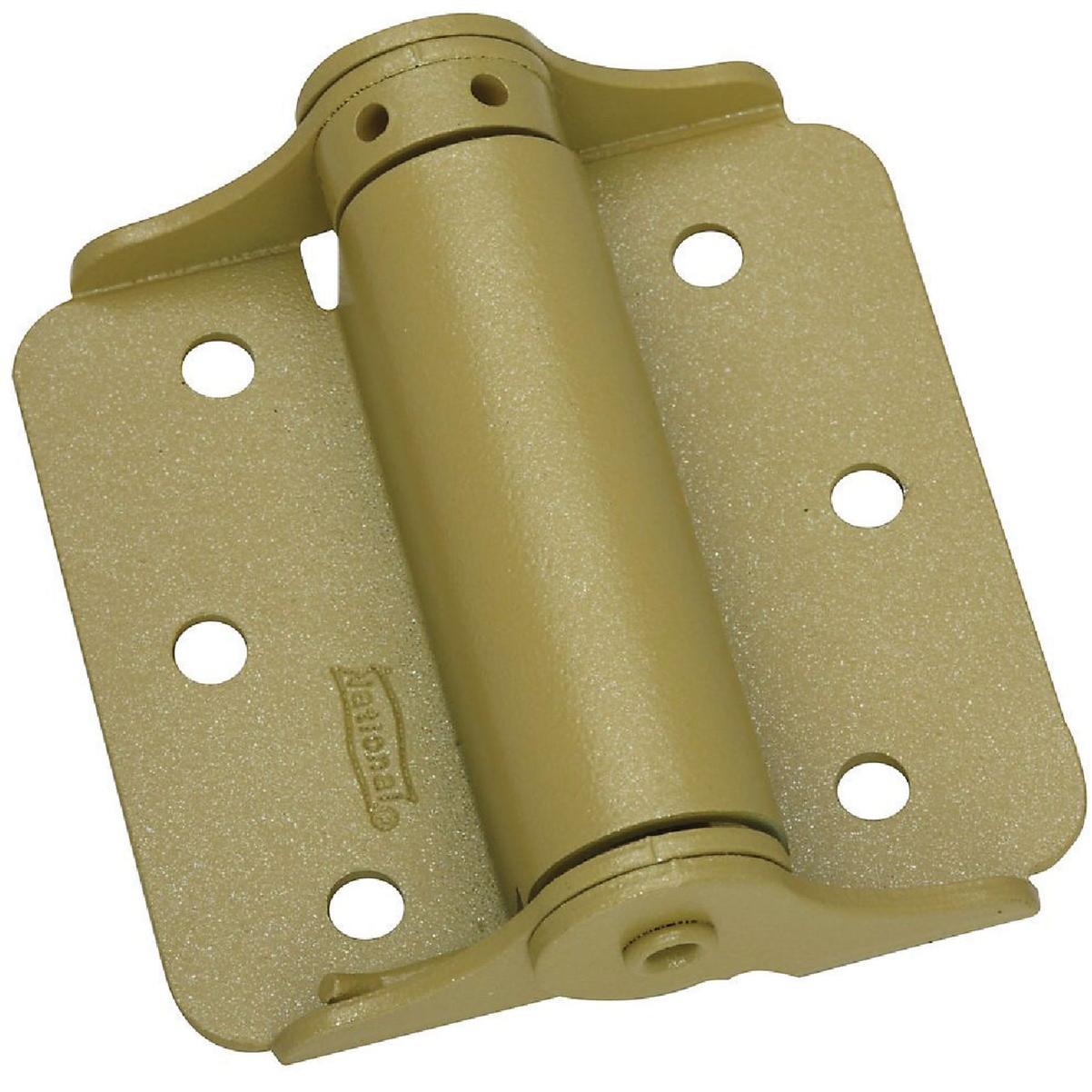 National Hardware 3 In. BakEnamel Brass Full-Surface Spring Door Hinge ...