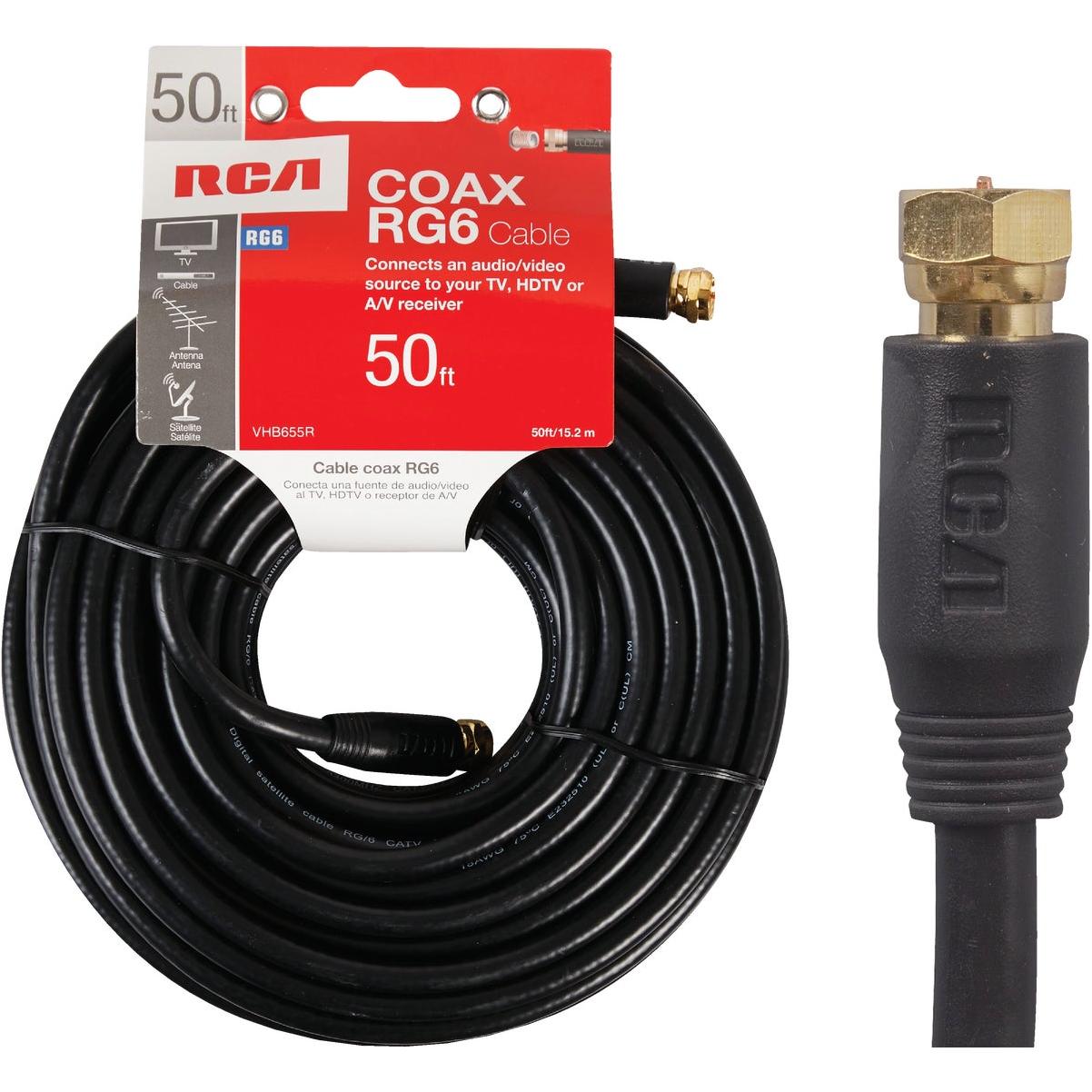 RCA 50 Ft. Black Digital RG6 Coaxial Cable | Do it Best Barbados