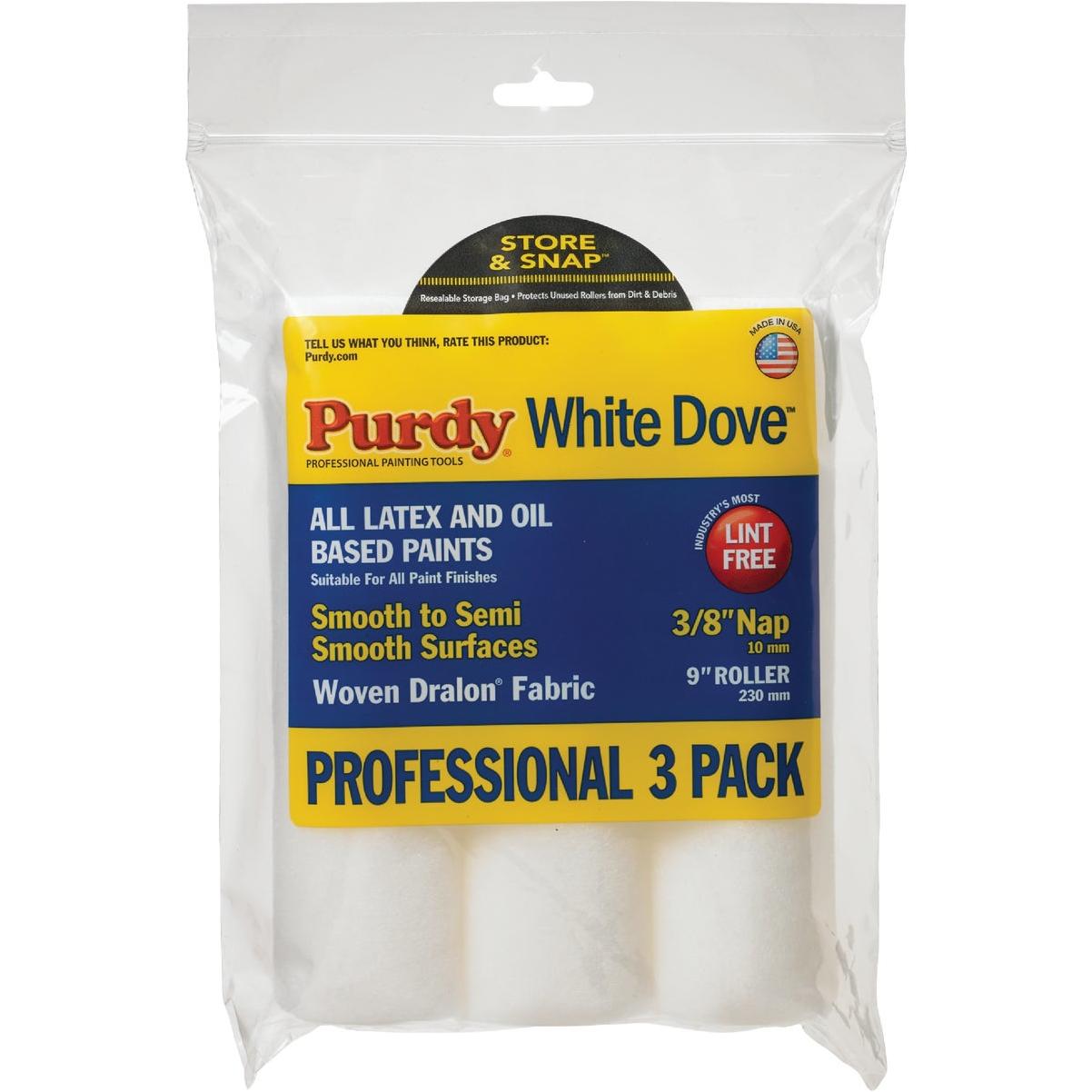 Purdy White Dove 9 In. x 3/8 In. Woven Fabric Roller Cover (3-Pack ...