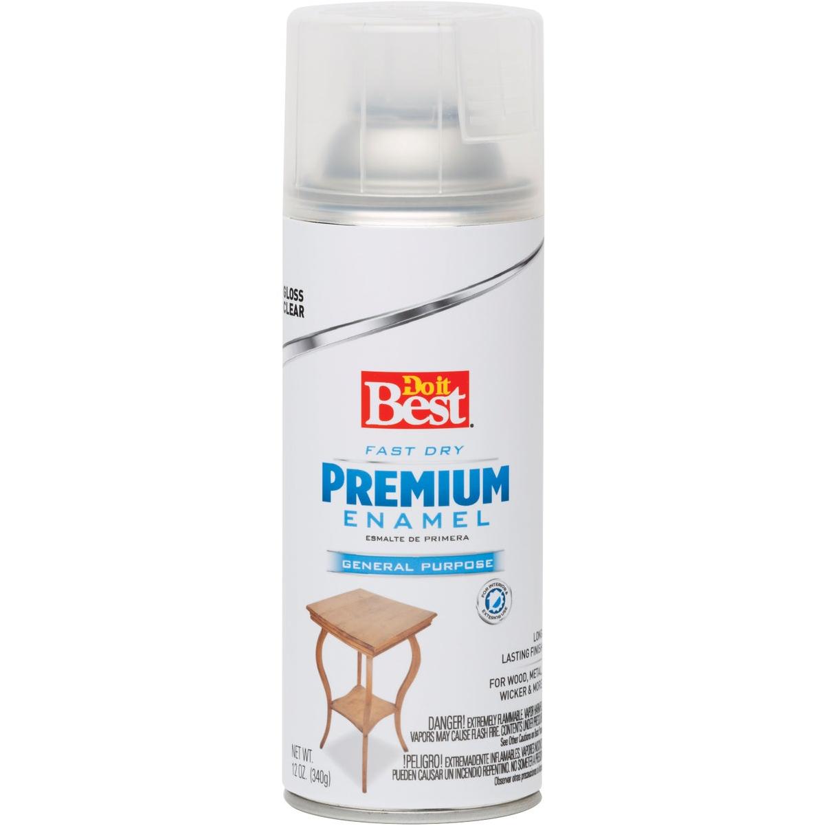 Do it Best Premium Enamel 12 Oz. Gloss Spray Paint, Clear | Sheraton Mall