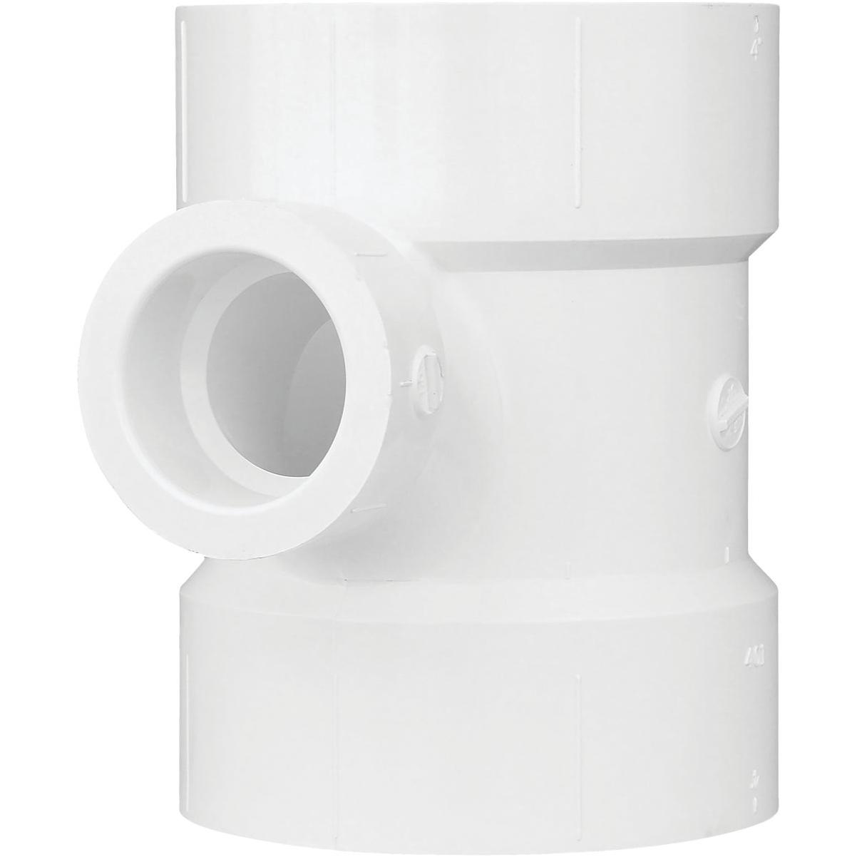 Charlotte Pipe 4 In. x 1-1/2 In. Reducing Sanitary PVC Tee | Do it Best ...