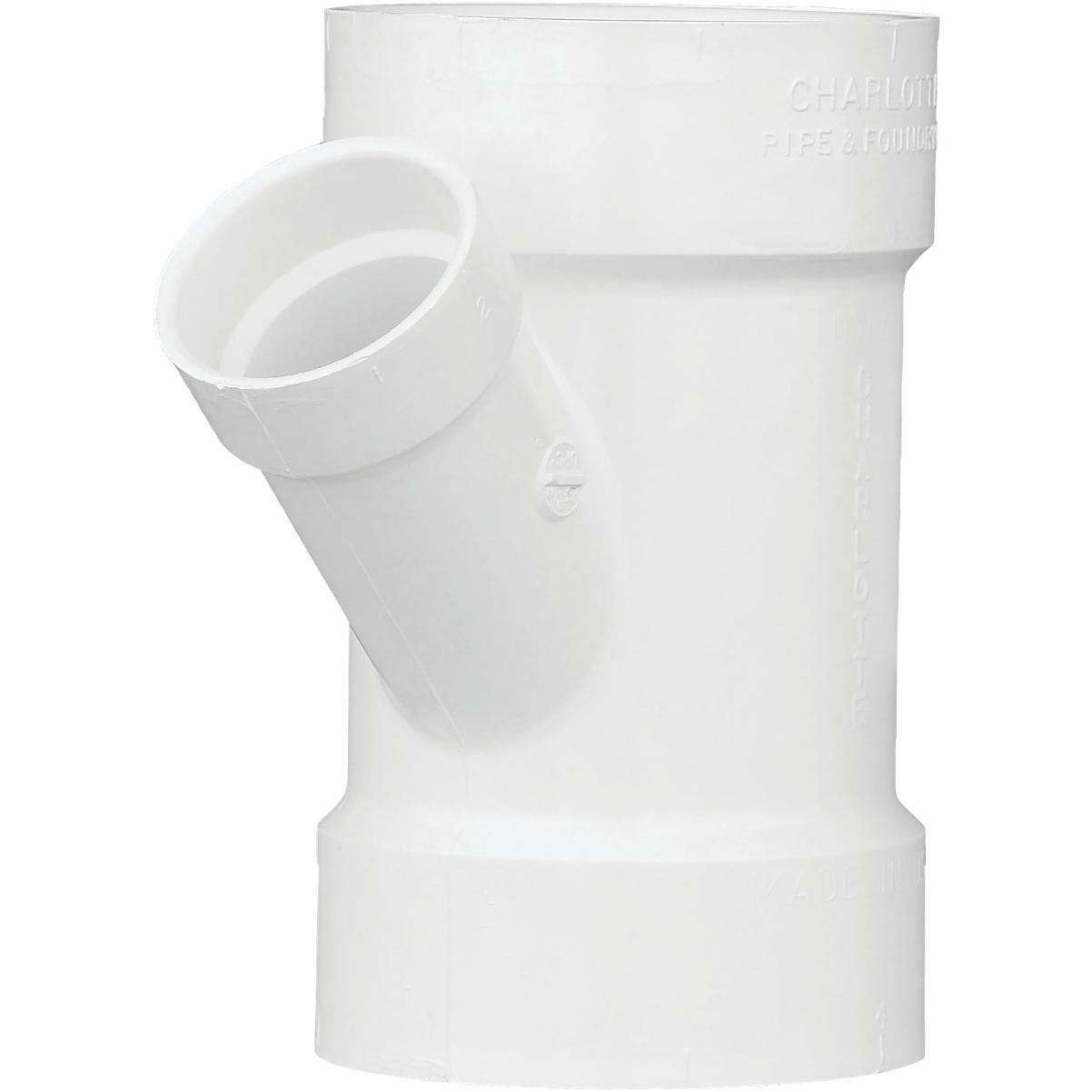 CHARLOTTE PIPE Charlotte Pipe 4 In. x 2 In. Schedule 40 DWV Reducing PVC Wye | Sheraton Mall