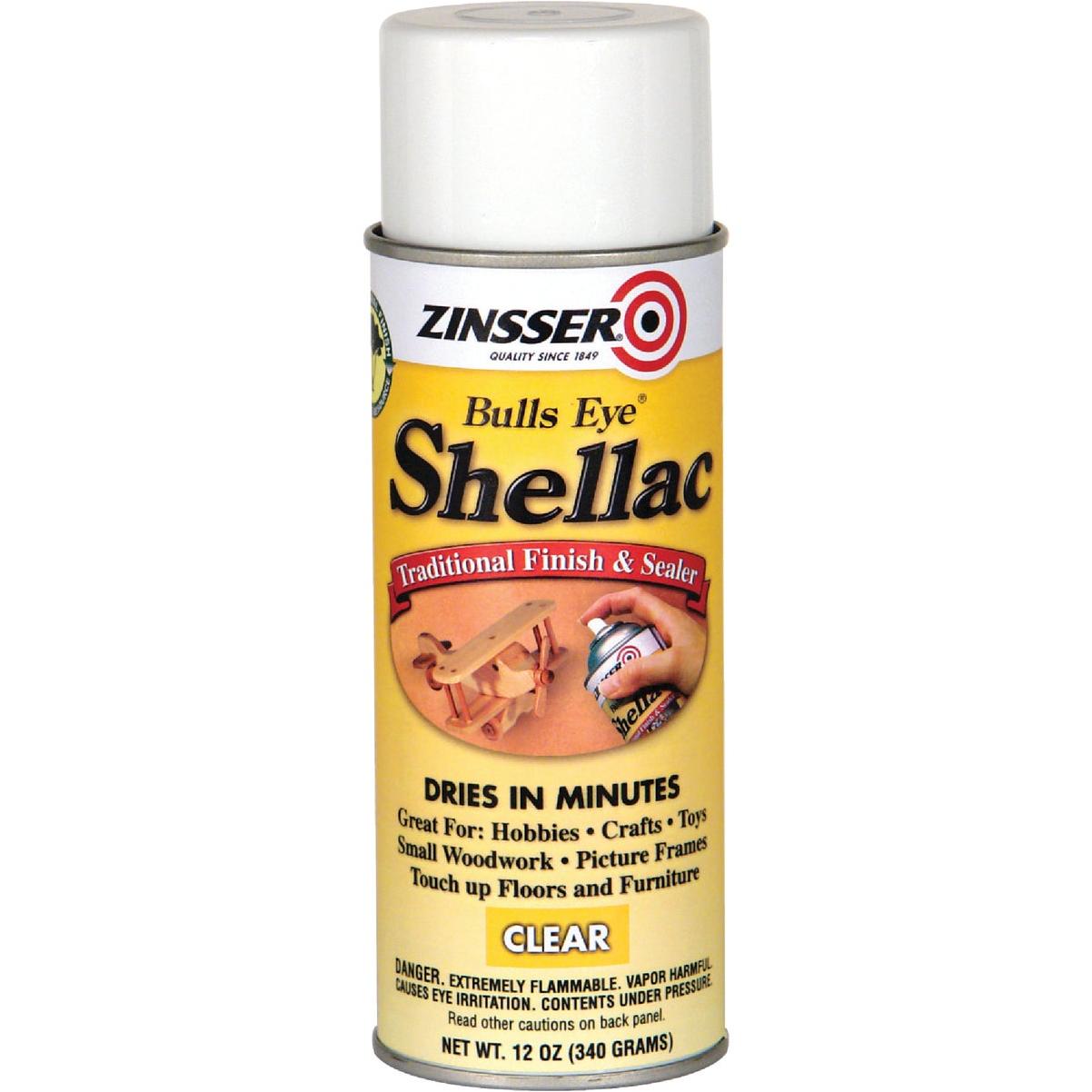 Zinsser Bulls Eye Clear Shellac, 12 Oz. Aerosol Spray | Sheraton Mall