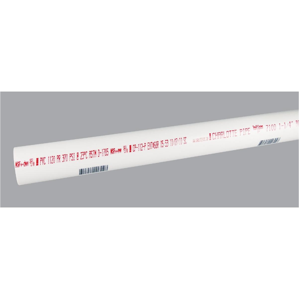 Charlotte Pipe 1-1/4 In. x 10 Ft. Cold Water Schedule 40 PVC Pressure ...