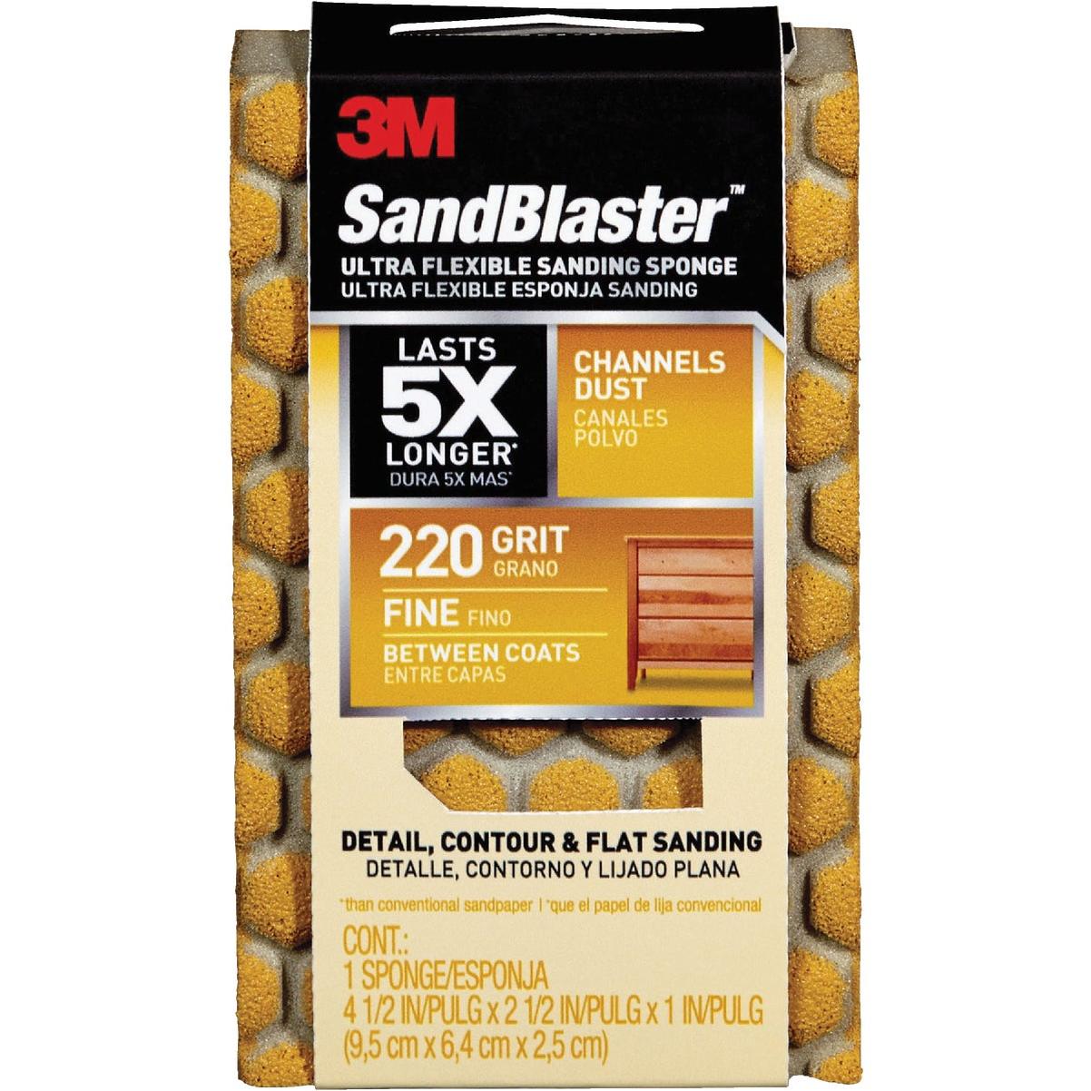 3M SandBlaster 2-1/2 In. x 4-1/2 In. x 1 In. Ultra Flexible Fine ...