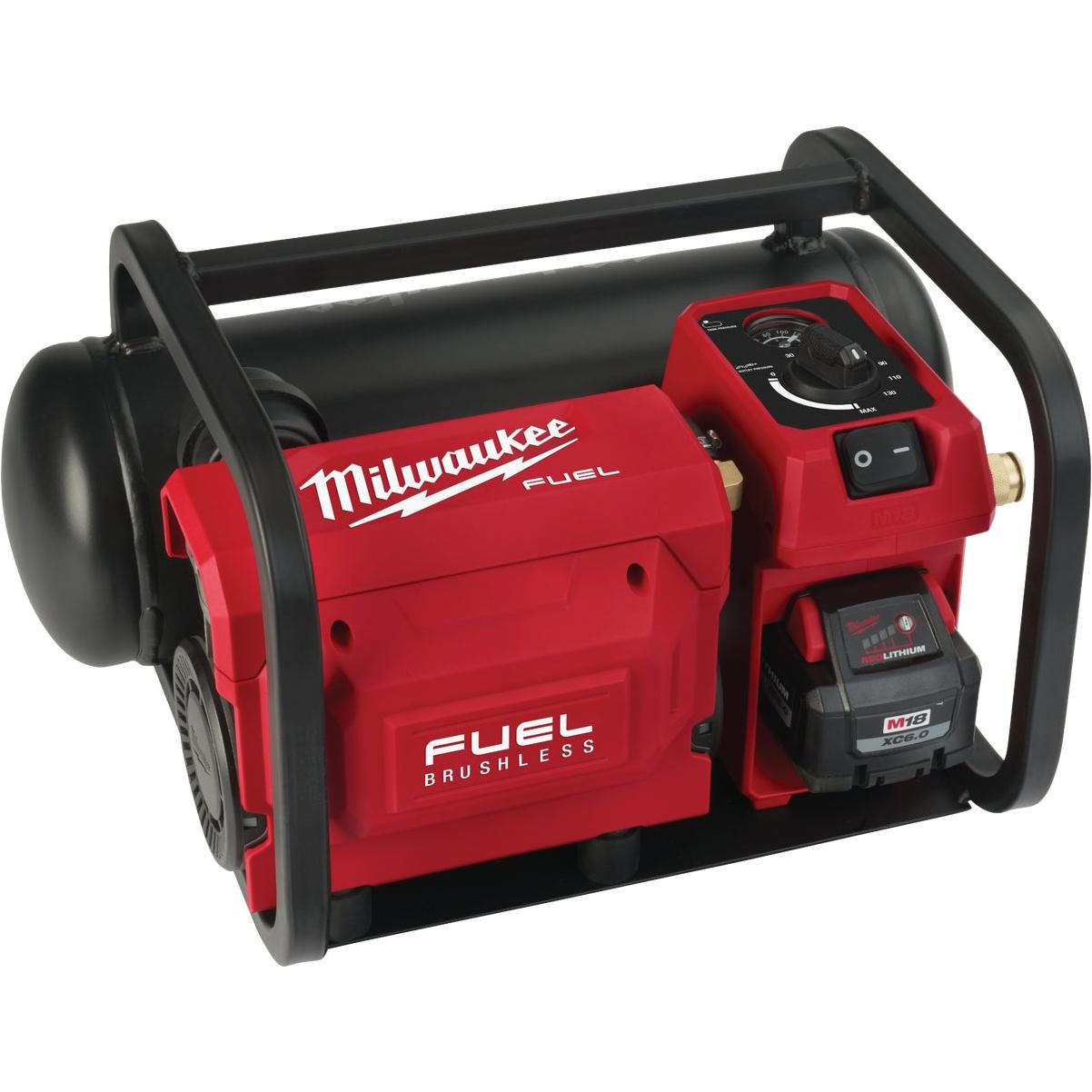 Milwaukee M18 FUEL Brushless 2 Gal. Portable 135 psi Cordless Air ...