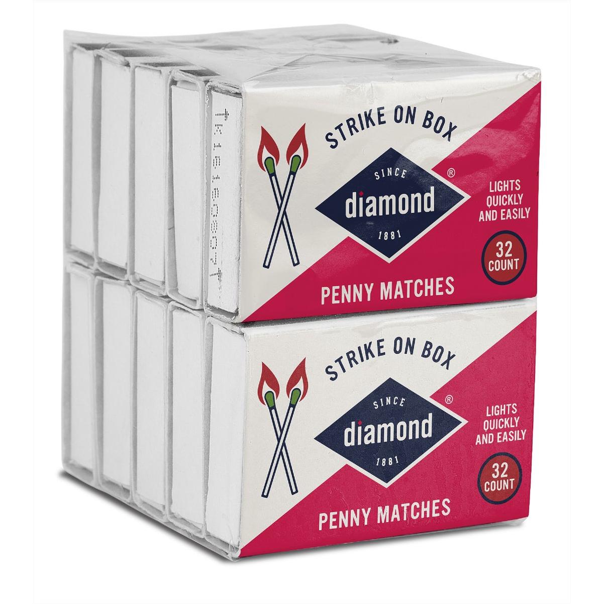 Diamond - 2-3/8 In. - 32-Count Strike on Box Pocket Matches | Sheraton Mall