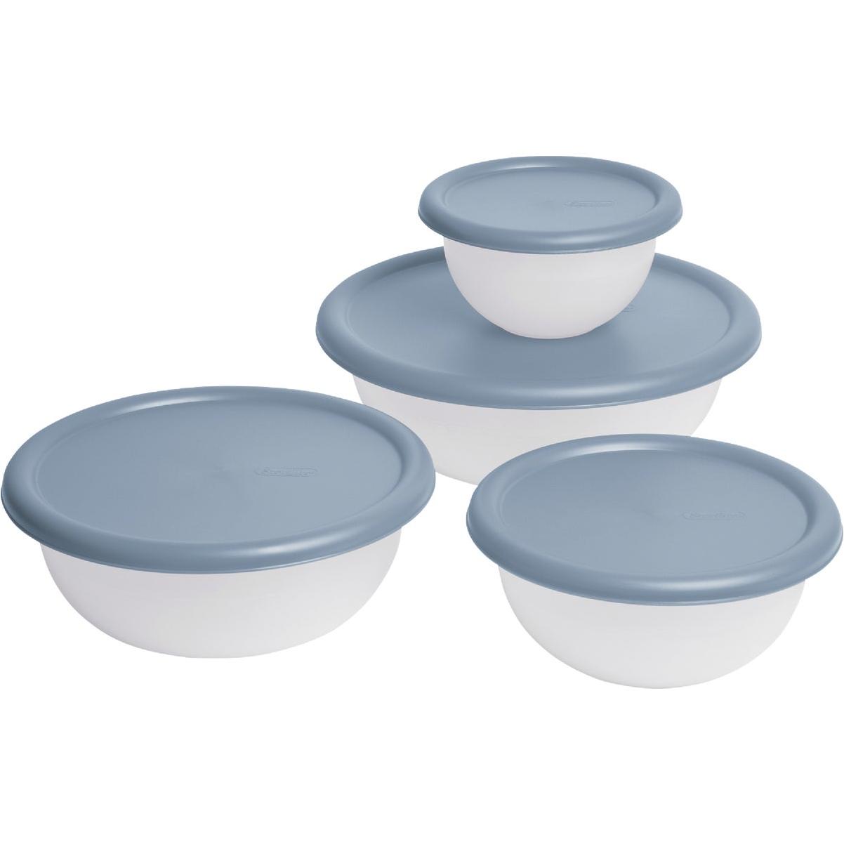 Sterilite Covered Plastic Bowl Set (8-Piece) | Elitsac, Inc.