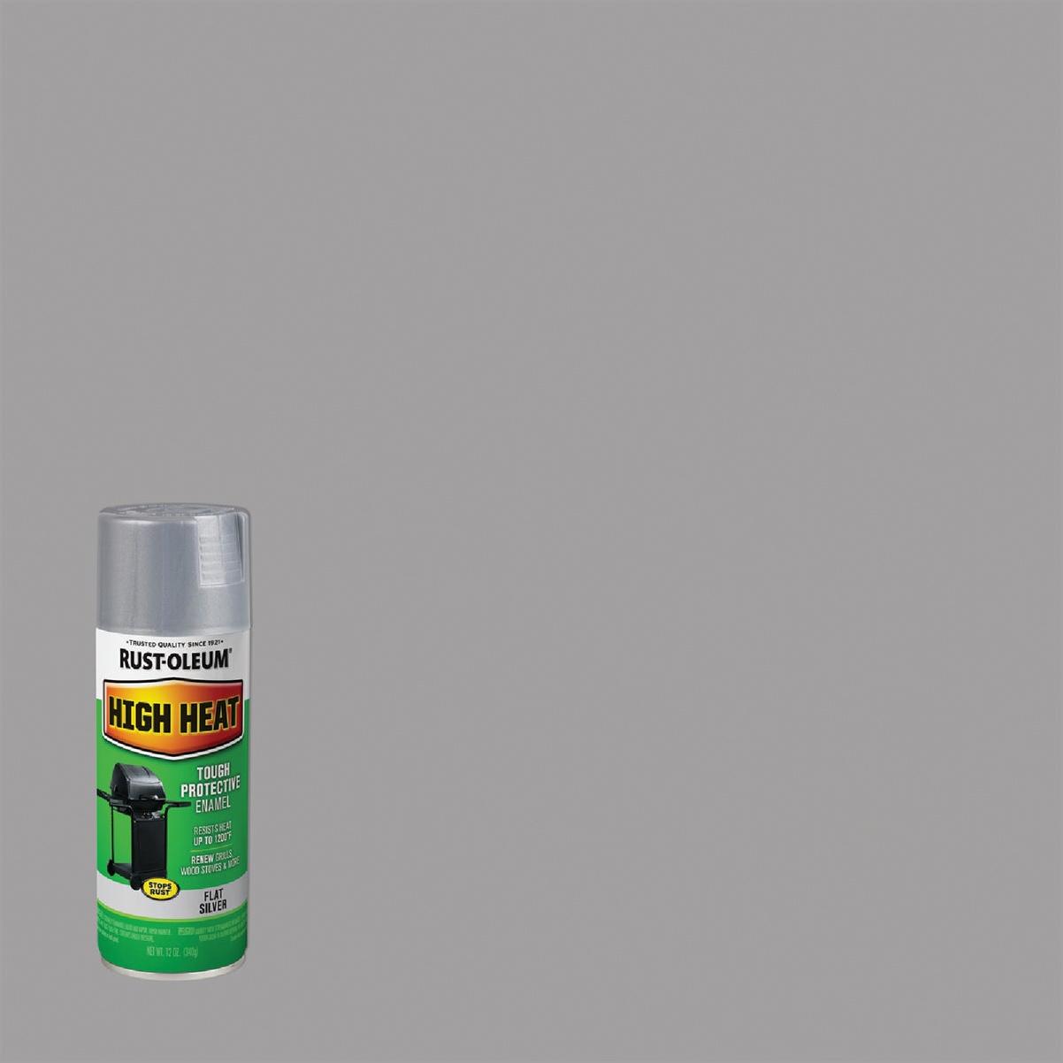 Rust-Oleum Silver Flat 12 Oz. High Heat Spray Paint | Sheraton Mall