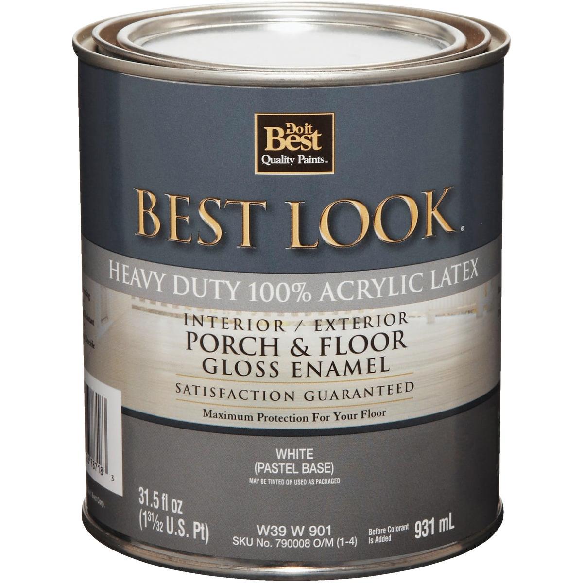 HARDWARE INTER Best Look 1 Qt. White/Pastel Base Heavy-Duty Acrylic ...