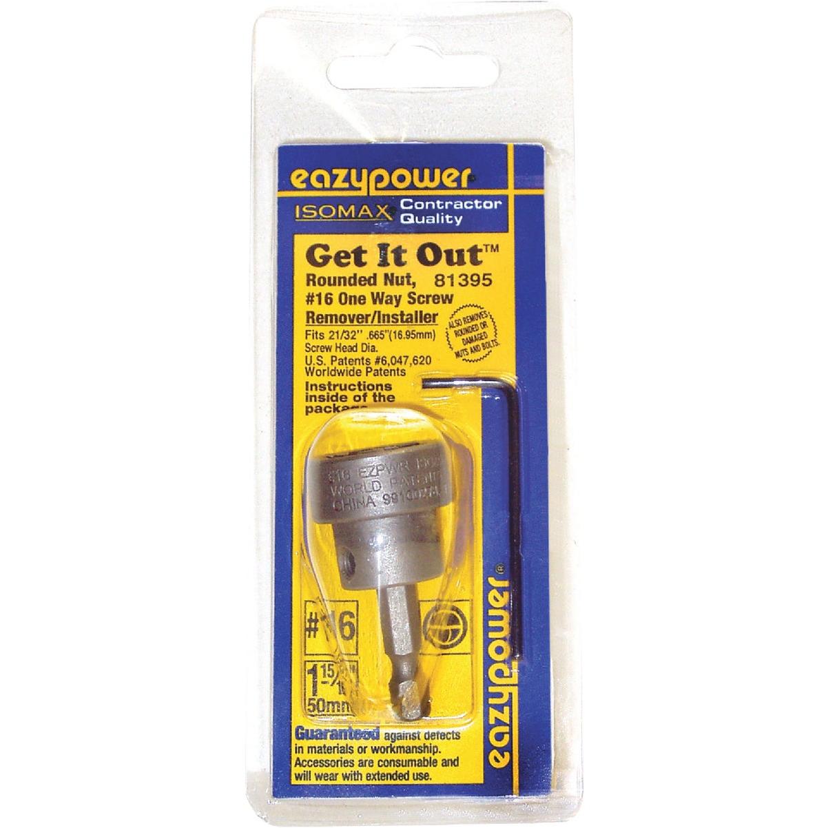 Eazypower Isomax #16 One Way Rounded Nut and Screw Extractor | Do it ...