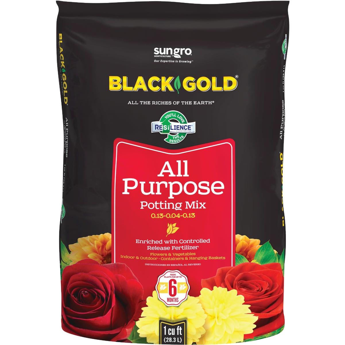 Black Gold 1 Cu. Ft. 27 Lb. All Purpose Potting Soil Mix | Sheraton Mall
