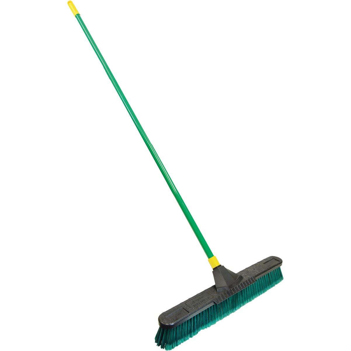 Quickie Bulldozer 24 In. Multi-Surface Push Broom with Scraper ...