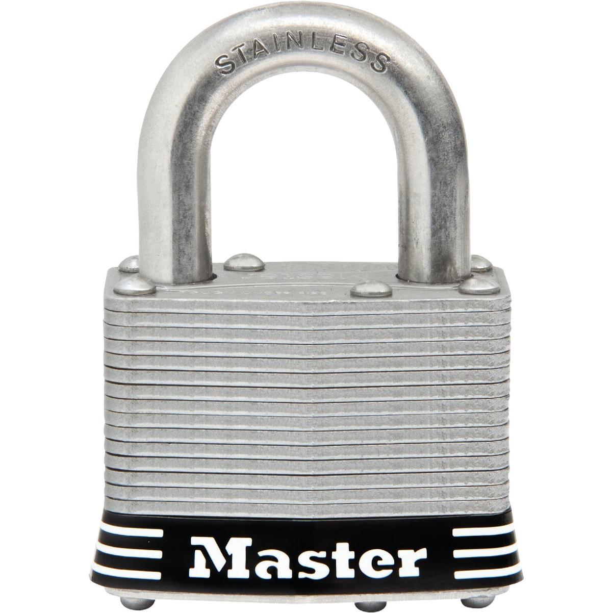 Master Lock 2 In. Laminated Stainless Steel Keyed Padlock with 1 In ...