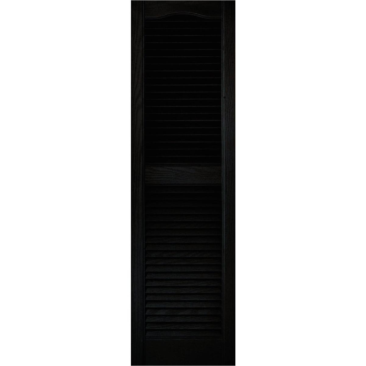 Builders Edge 15 In. x 52 In. Vinyl Louvered Shutter, (2-Pack) | Do it ...