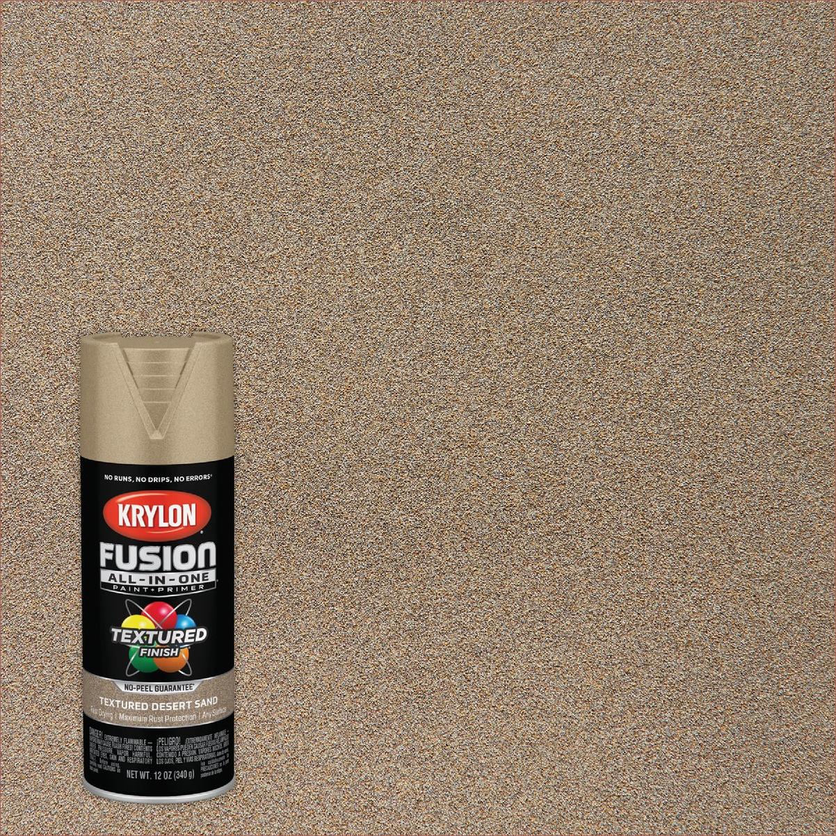 Krylon Fusion All-In-One Textured Spray Paint & Primer, Desert Sand ...