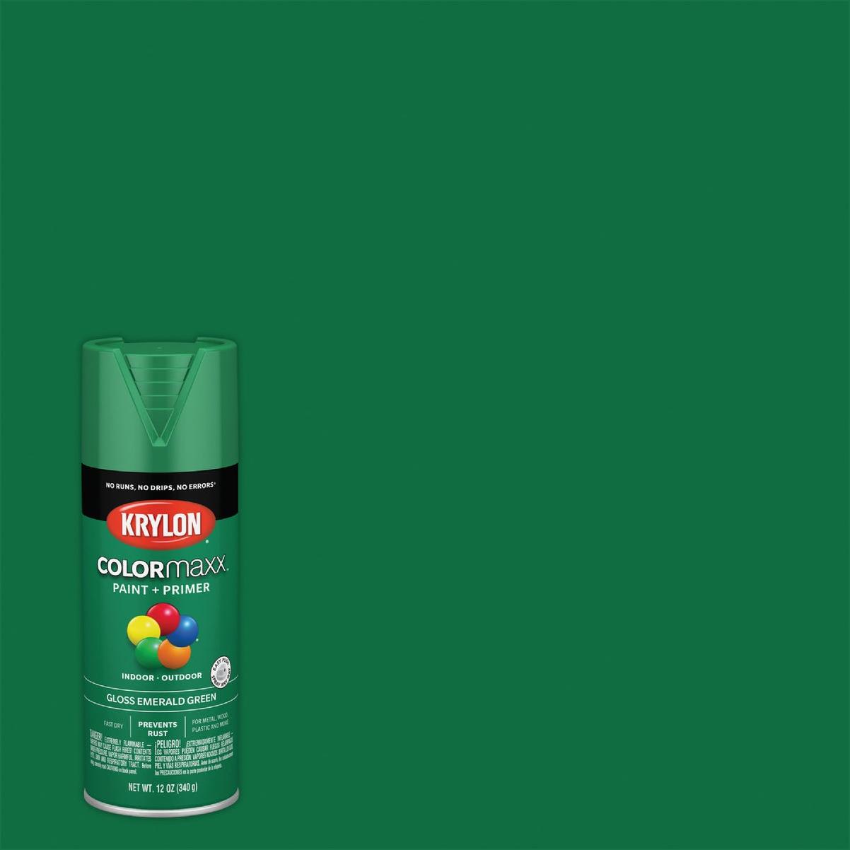 Krylon ColorMaxx 12 Oz. Gloss Spray Paint, Emerald Green | Do it Best ...