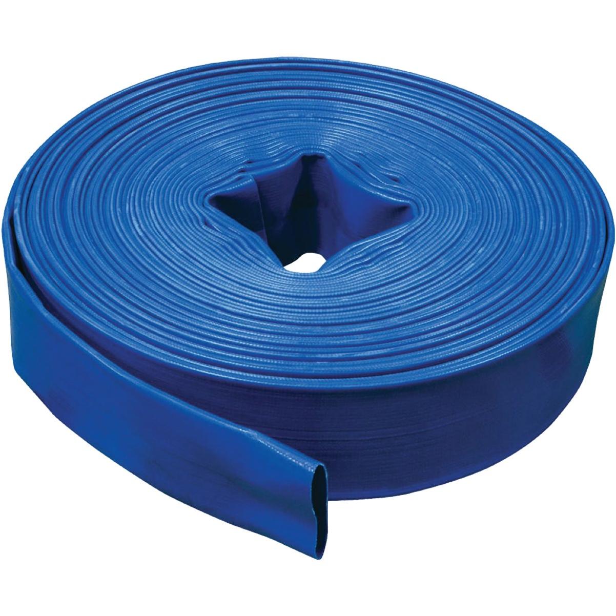 Apache 2 In. x 100 Ft. Blue Reinforced PVC Lay Flat Discharge Hose ...