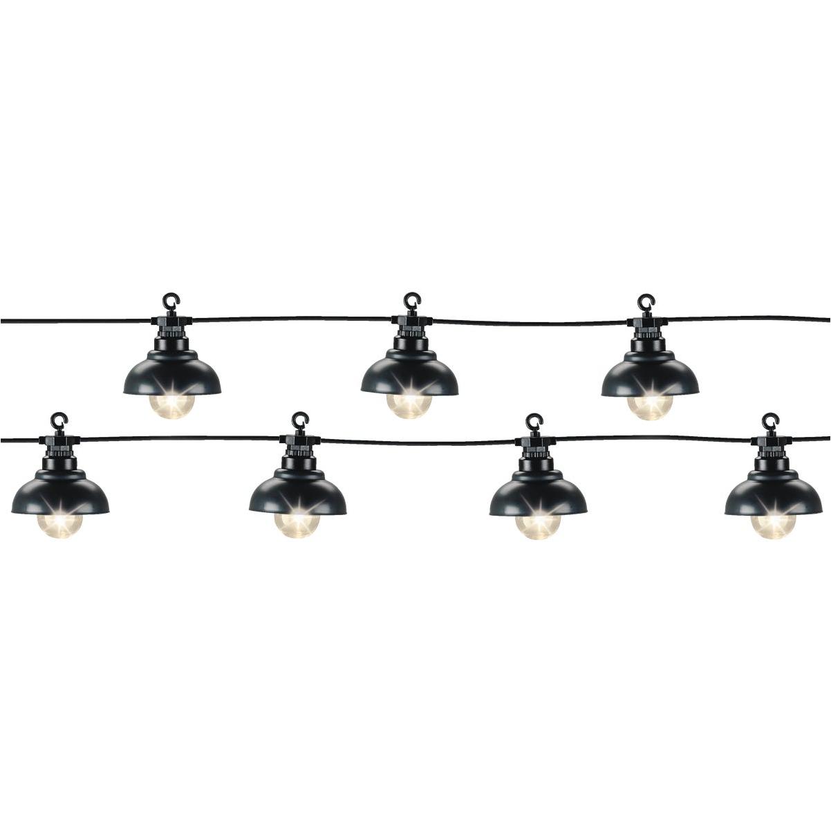 Lumineo 15 Ft. 10-Light Warm White LED Outdoor Party String Light Set ...