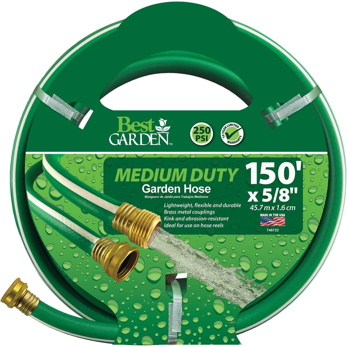 Best Garden 5/8 In. Dia. x 150 Ft. L. Medium-Duty Rubber & Vinyl Garden ...